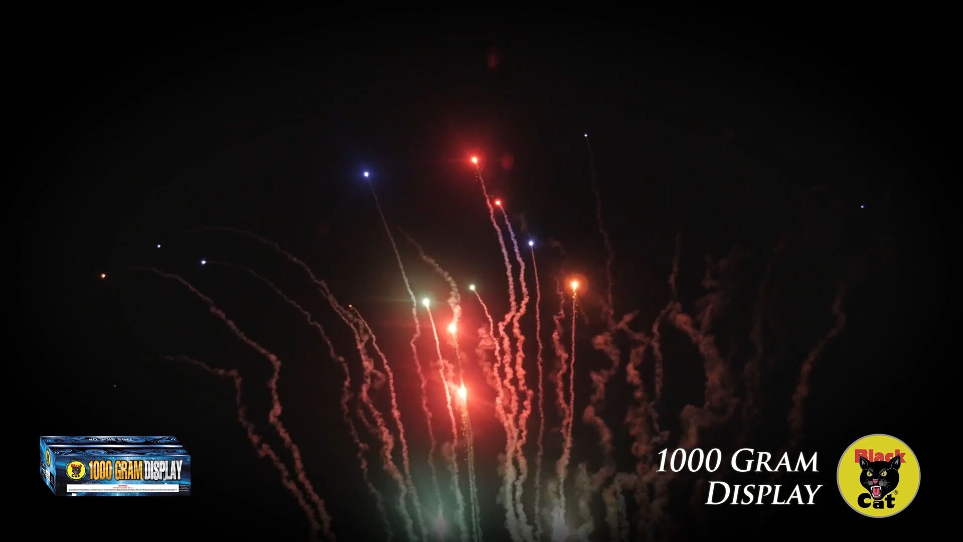 Black Cat – 1000 Gram Display – Bartz Fireworks